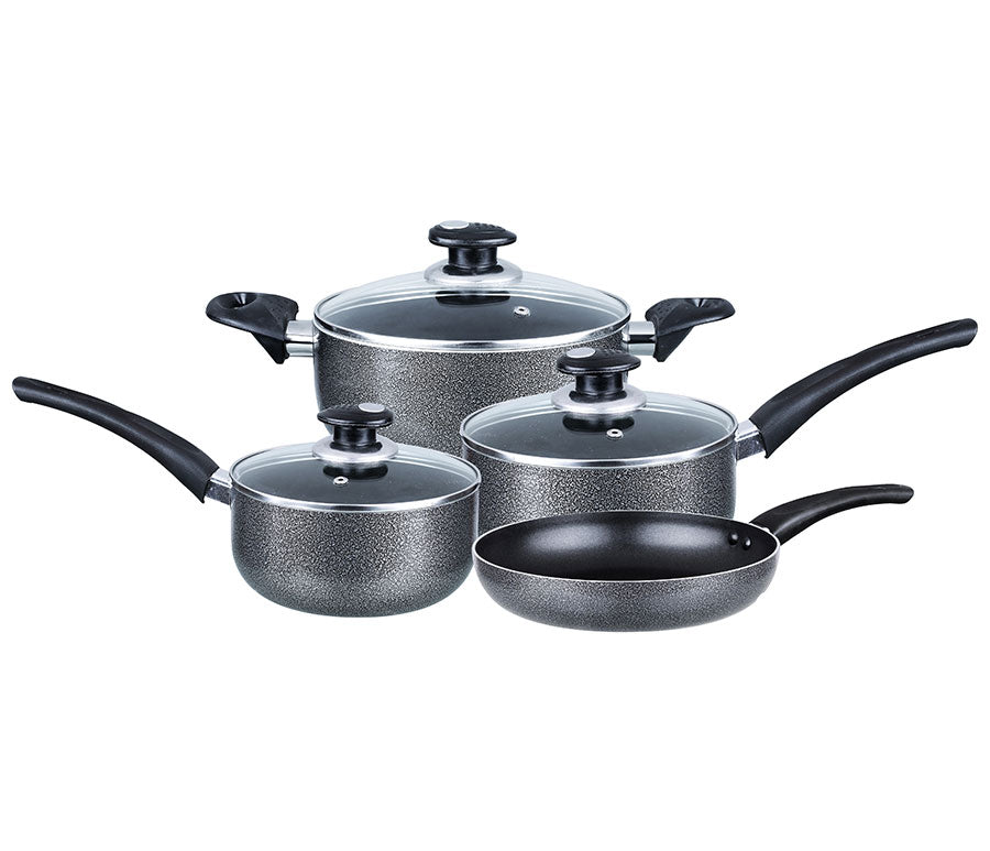 BRENTWOOD 7PCS ALUMINIUM NON-STICK COOKWARE SET BLACK – GMAR HOME ...